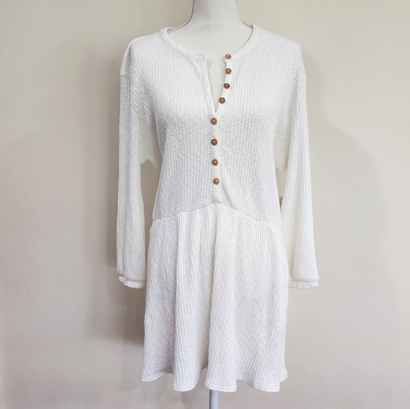 Free People | Dresses | Free People Fp Beach Blossom Ribbed Henley ...